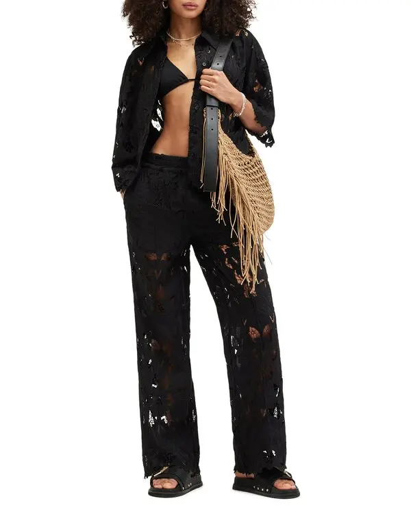 ALLSAINTS Charli Embroidered Trousers