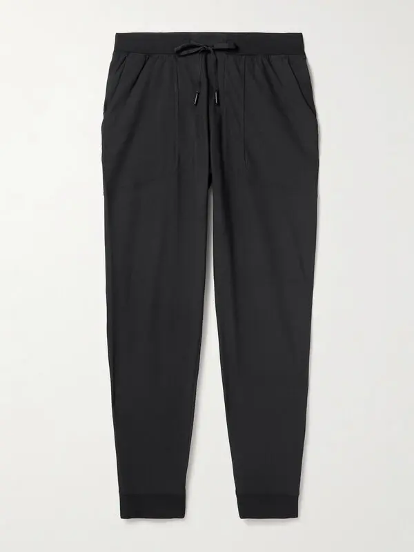 Lululemon Abc Tapered Recycled-warpstreme™ Drawstring Trousers - Black