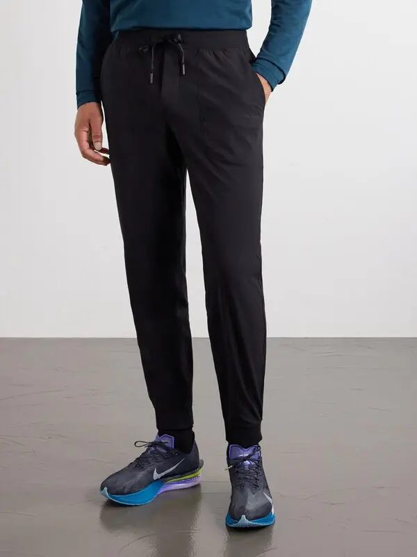 Lululemon Abc Tapered Recycled-warpstreme™ Drawstring Trousers - Black