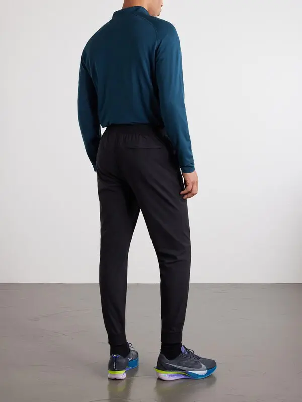 Lululemon Abc Tapered Recycled-warpstreme™ Drawstring Trousers - Black