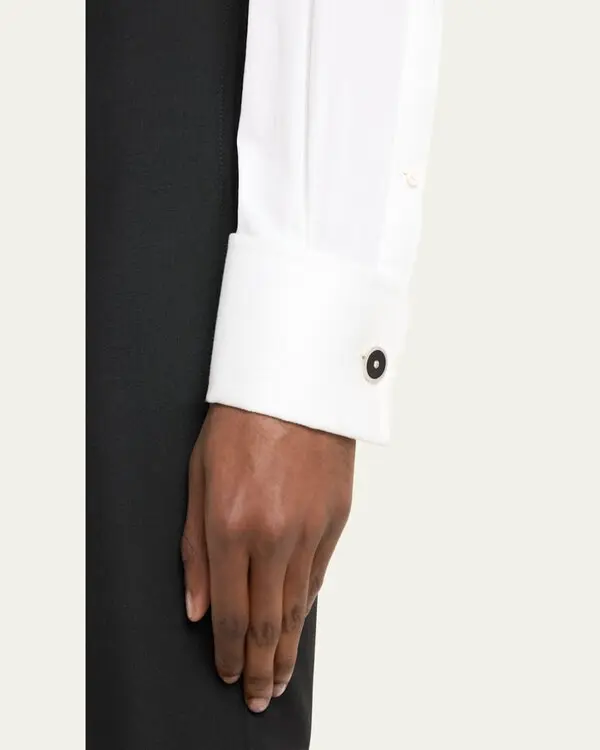 JAN LESLIE Onyx And Diamond Cufflinks