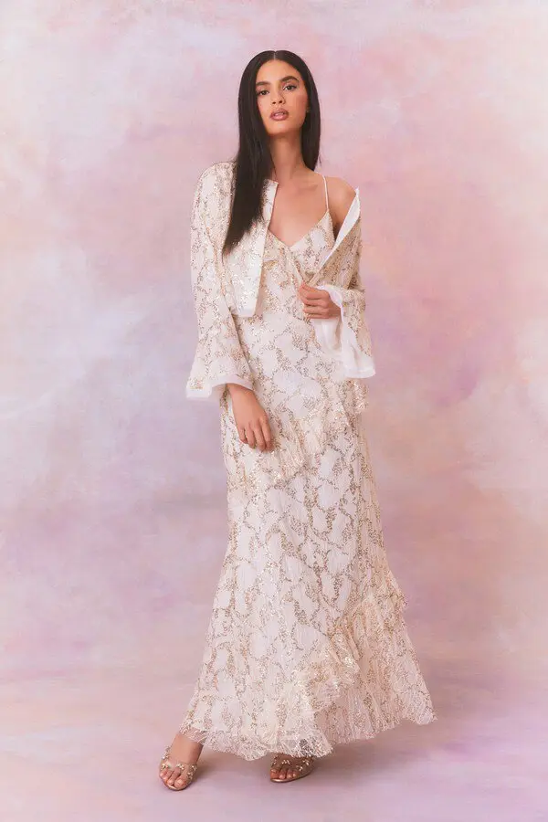 nude lace mini dress AURELIA LACE DRESS IN BEIGE | CULT MIA main image 0