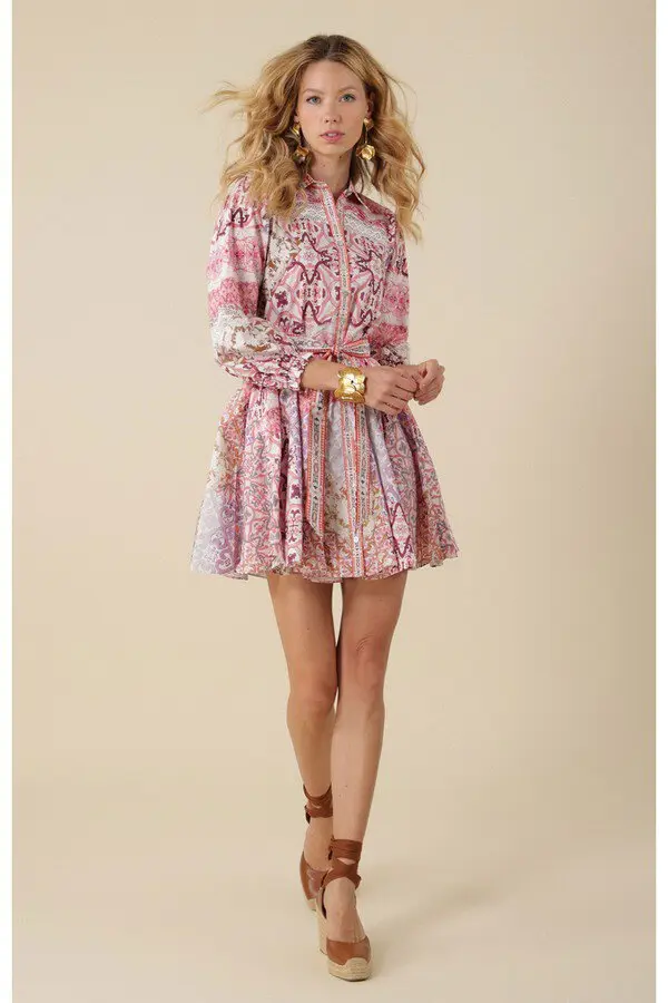 Hale Bob Collins Poplin Shirtdress - Neutral
