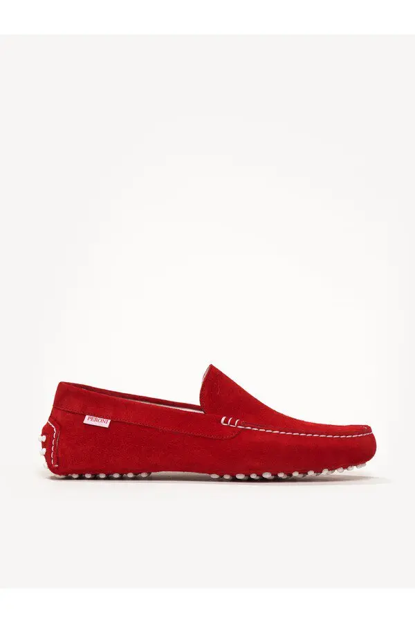 M. Gemi The Felize Uomo Per Peroni Driving Moccasin In Red  display picture 3