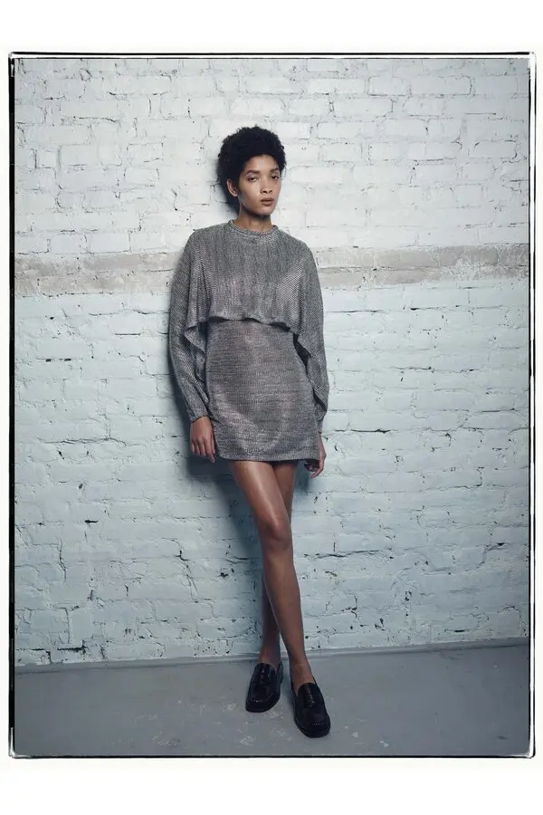 metallic beaded mini dress Lady Black Tie - Delta Mini Dress - Beaded Short Fitted Cocktail Dress