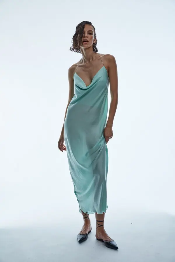 knee length dresses for ladies Aphrodite Bias Maxi Dress in Pink | by Spell – Modern Bohemian Clothing Online main image 1