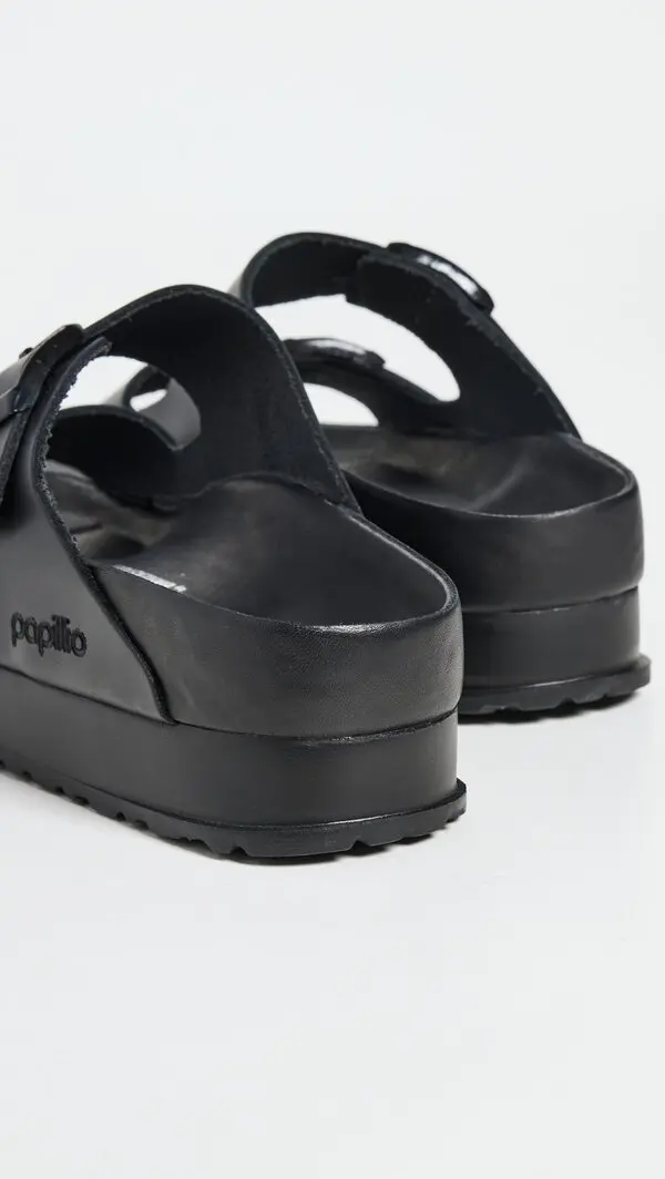 BIRKENSTOCK Arizona Platform Flex Exquisite Sandals - Black