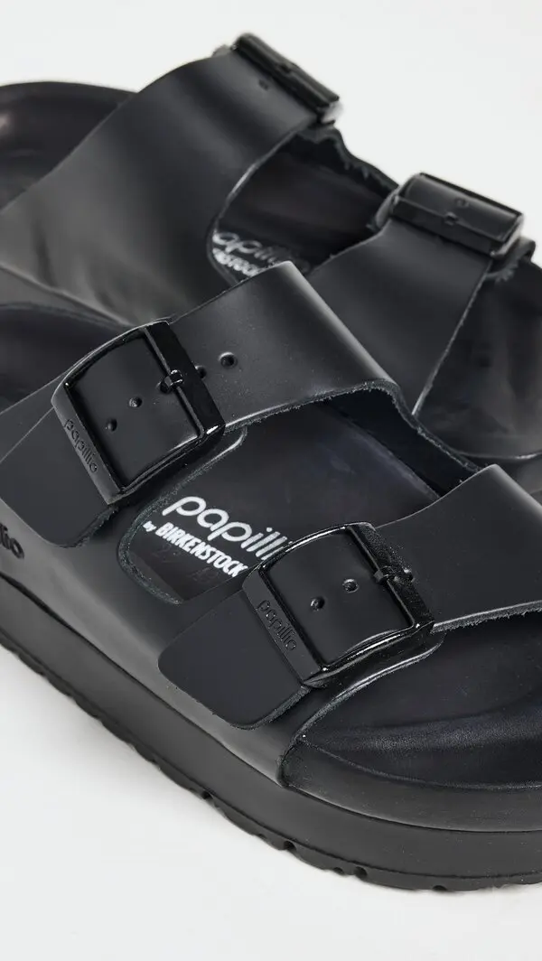 BIRKENSTOCK Arizona Platform Flex Exquisite Sandals - Black