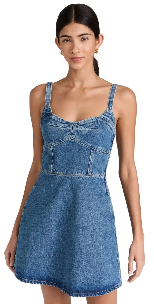 LA LIGNE Fiona Short Denim Dress - Walter