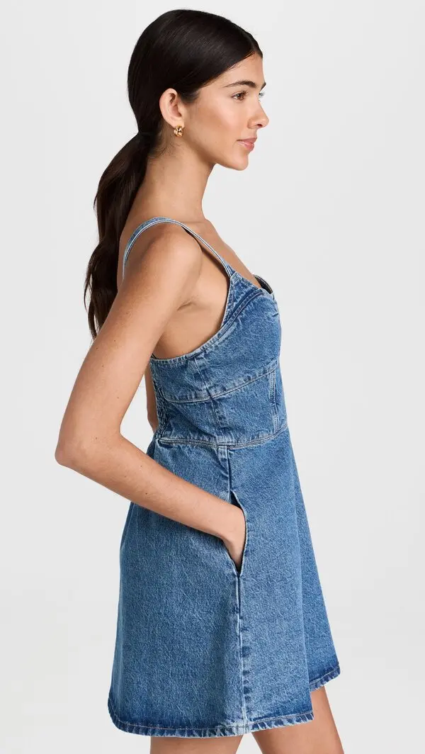 LA LIGNE Fiona Short Denim Dress