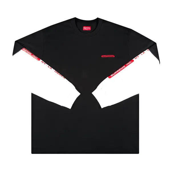 Supreme Inc. Paneled Long-sleeve Top - Black