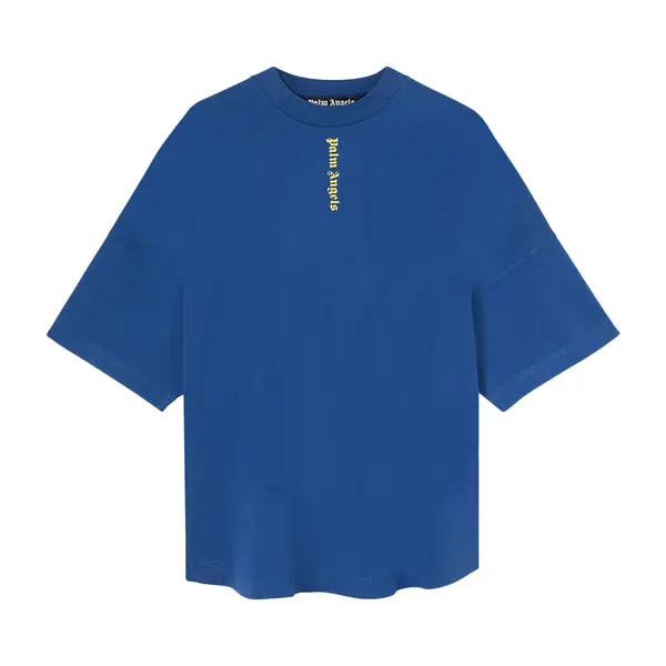 Palm Angels Ns Logo Tee - Blue