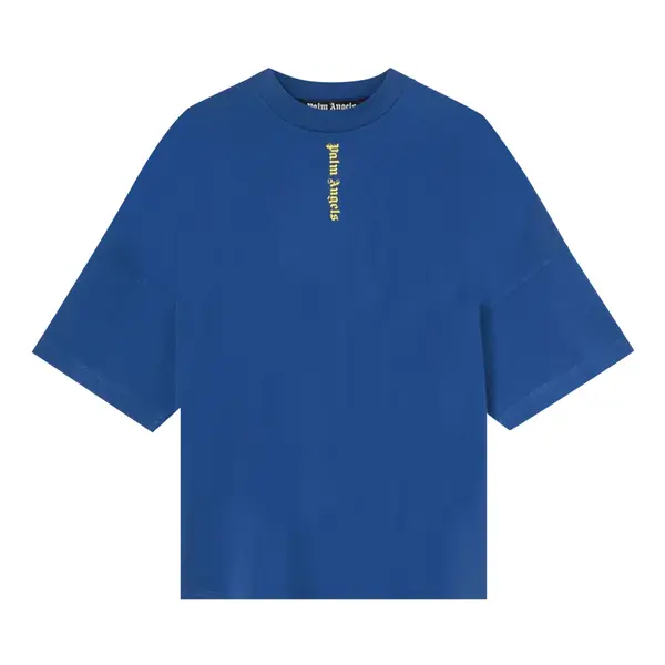 Palm Angels Logo Over T-shirt - Blue