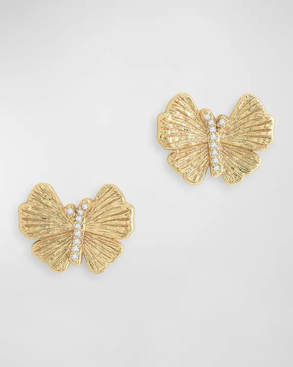 ANABEL ARAM JEWELRY Butterfly Stud Earrings - Gold
