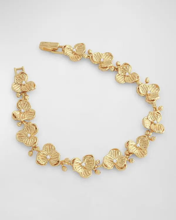 ANABEL ARAM JEWELRY Orchid Link Bracelet - Gold