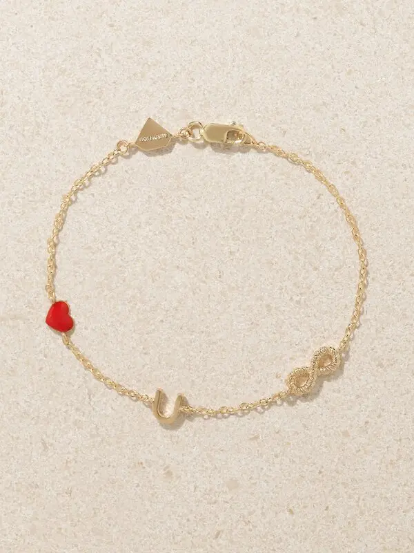 Alison Lou Love U Forever By-the-yard Bracelet - Gold