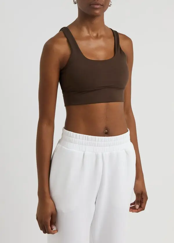 Varley Freesoft Cori Stretch-jersey Bra Top - Brown