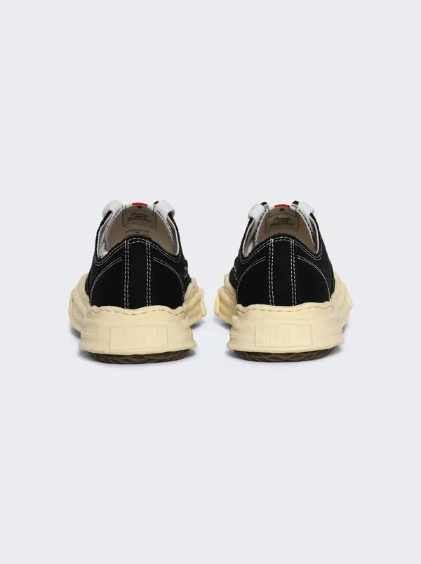 Mihara Yasuhiro Hank Og Sole Canvas Low-top Sneakers Vintage - Black