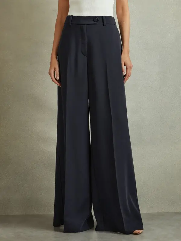 REISS Solene Wide Leg Trousers