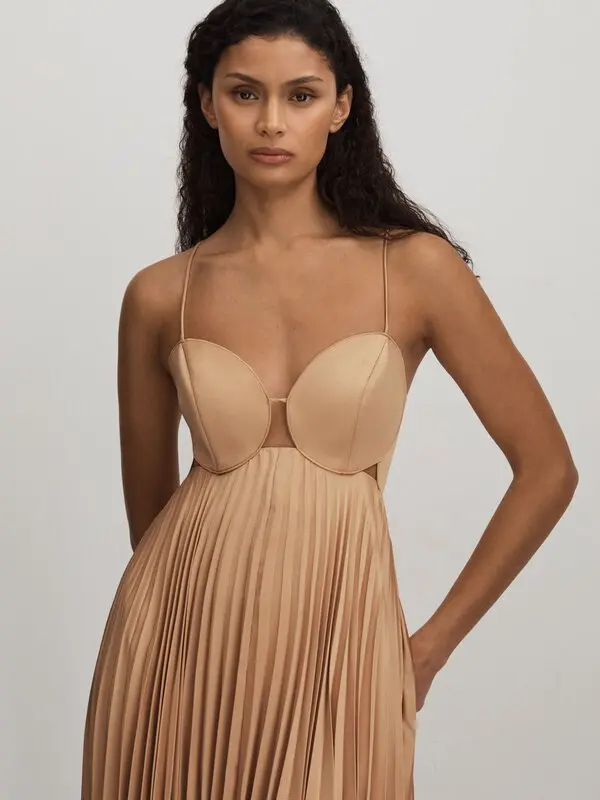 Acler Willcocks Pleated Midi Dress