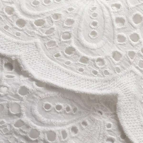 cheesecloth broderie short swing dress belt Me+Em Cheesecloth Broderie Short Swing Dress + Belt In Soft White - 30% Off
