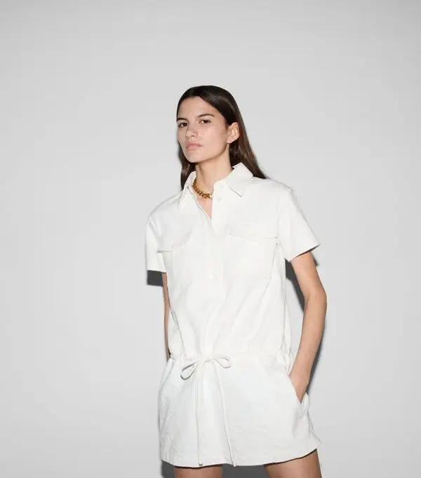 white christmas dresses Gucci Denim Lace Front Jean Dress Size 42/6 main image 1