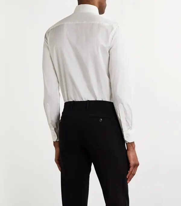 Giorgio Armani Cotton Poplin Shirt - White