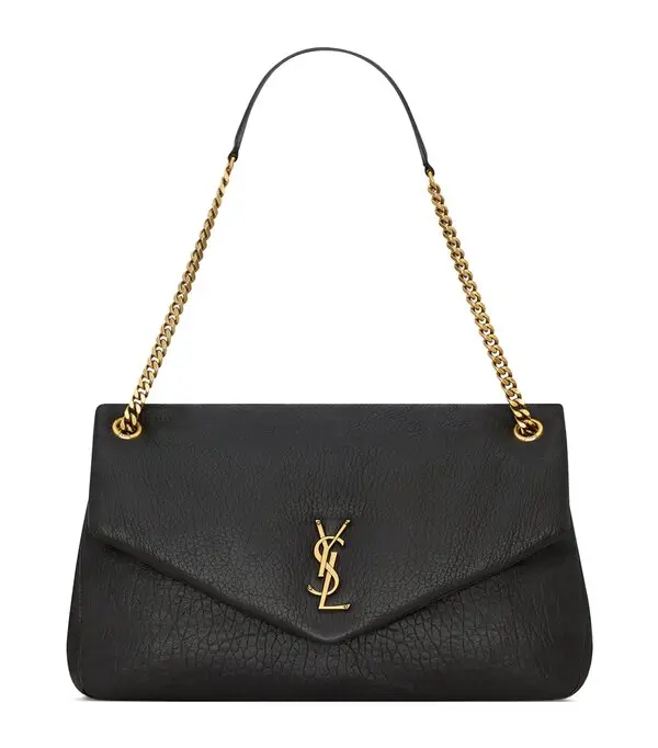 Saint Laurent Large Calypso Shoulder Bag - Black