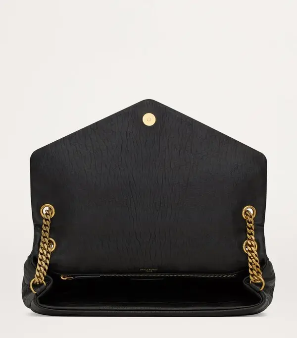 Saint Laurent Large Calypso Shoulder Bag - Black