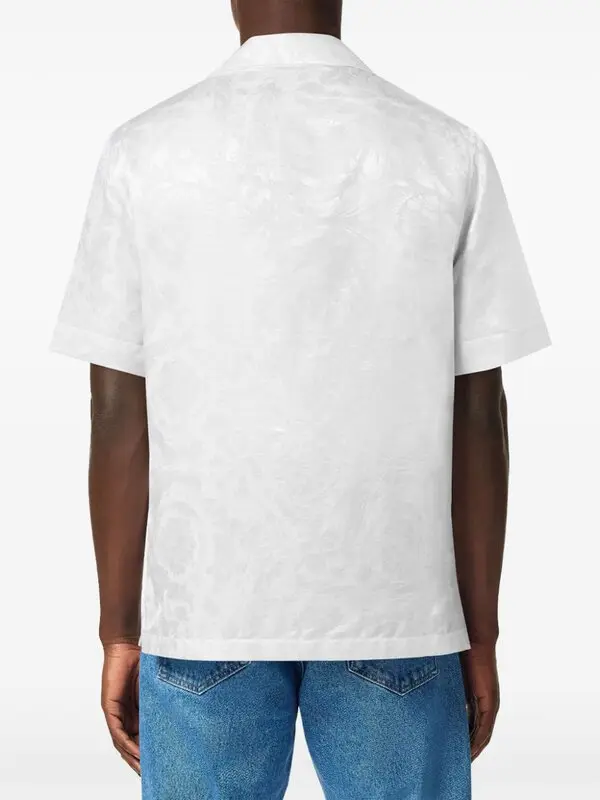 Versace Barocco Jacquard Shirt - White