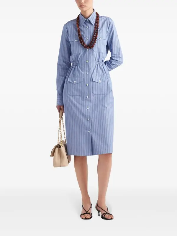 Prada Striped Shirt Dress