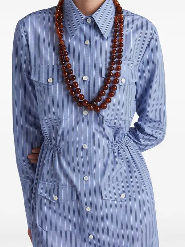 Prada Striped Shirt Dress