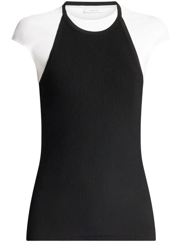 FERRAGAMO Colourblock Panelled Top