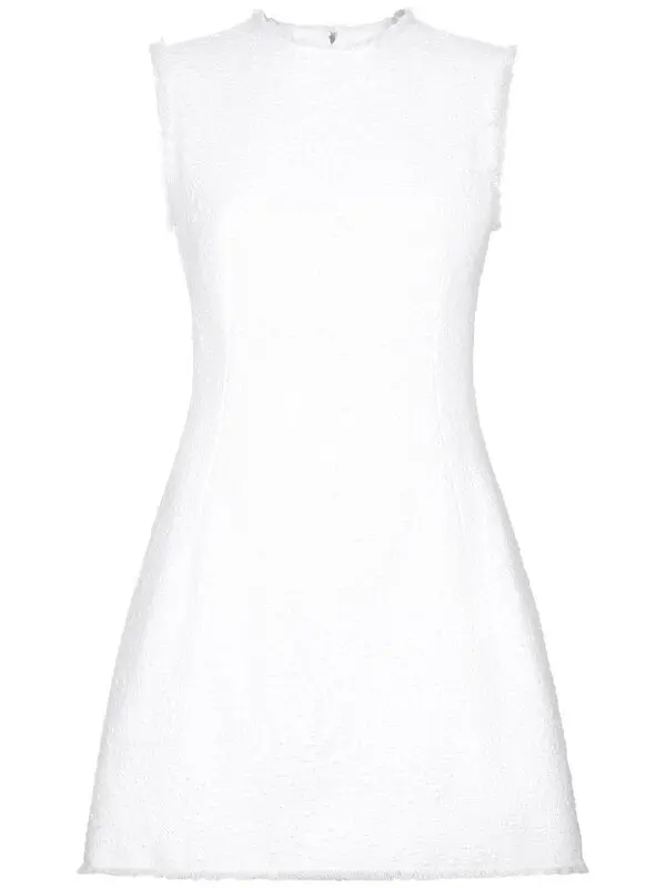 Dolce & Gabbana Tweed Mini Dress - White