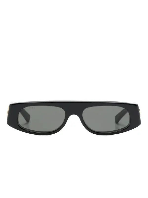Gucci Oval-frame Sunglasses - Black