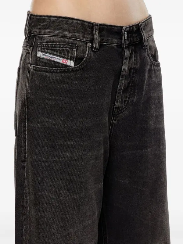 DIESEL® 1996 D-sire Low-rise Wide-leg Jeans - Black