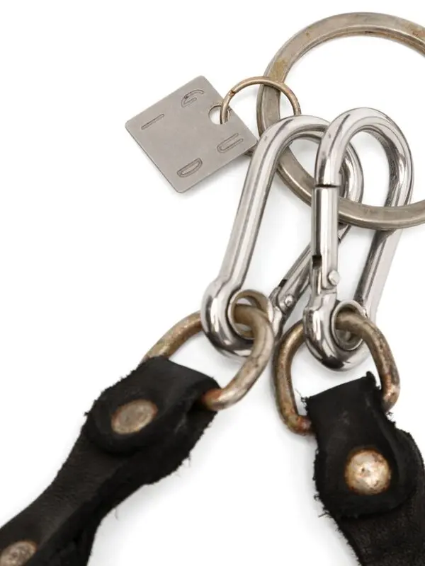 Guidi Stud-embellished Keychain