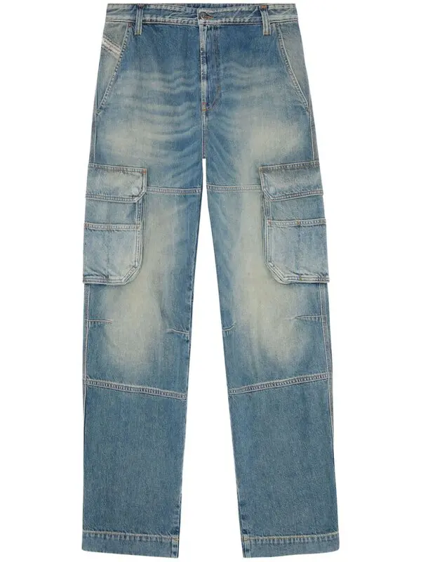 DIESEL® D-fish Straight-leg Cargo Jeans