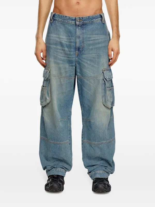 DIESEL® D-fish Straight-leg Cargo Jeans