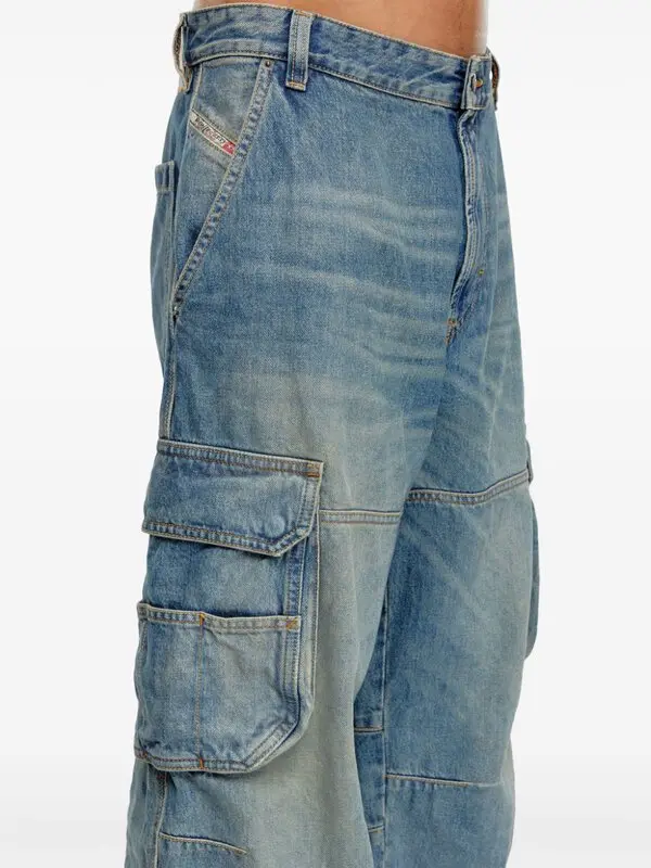 DIESEL® D-fish Straight-leg Cargo Jeans