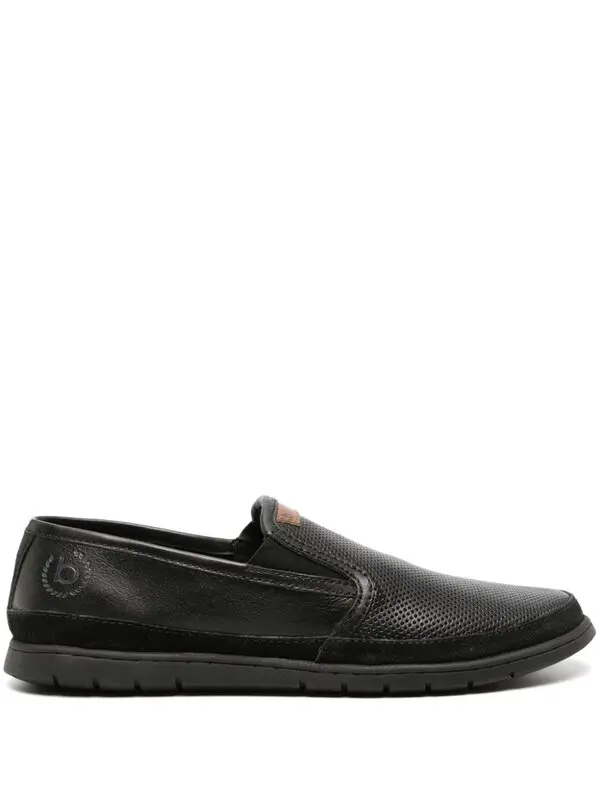 BUGATTI Crooner Perforated Leather Loafers