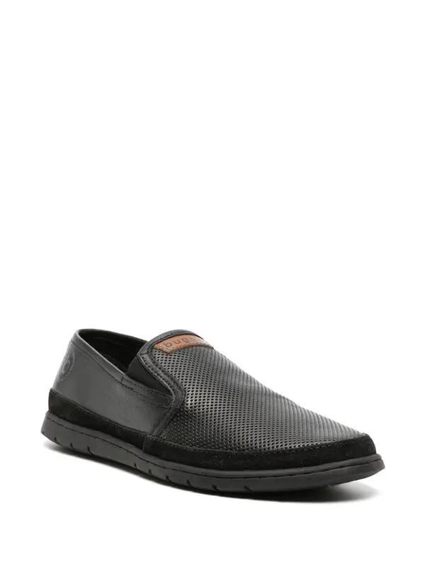 BUGATTI Crooner Perforated Leather Loafers