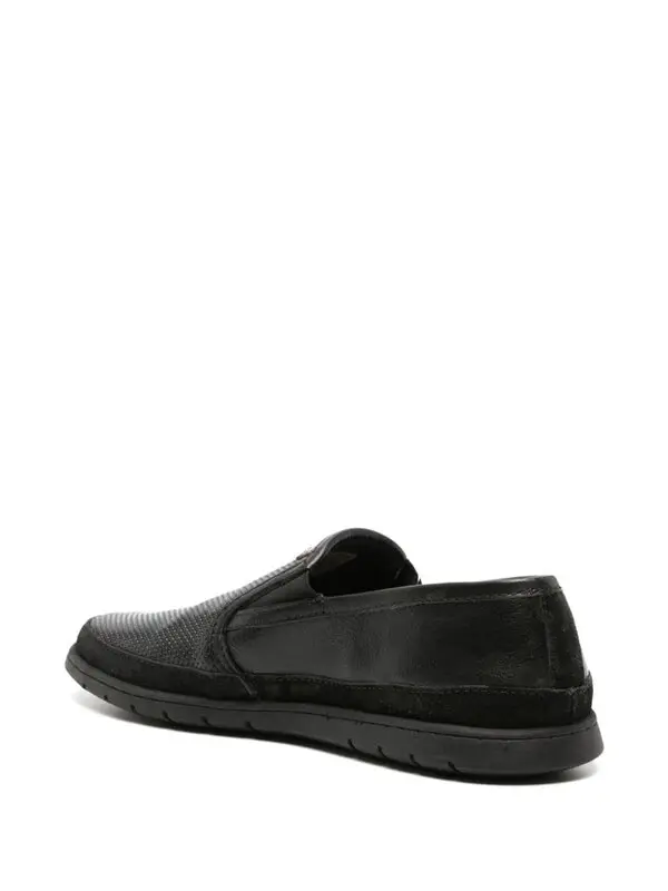 BUGATTI Crooner Perforated Leather Loafers