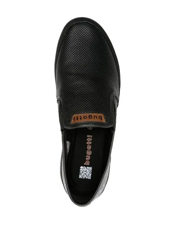 BUGATTI Crooner Perforated Leather Loafers