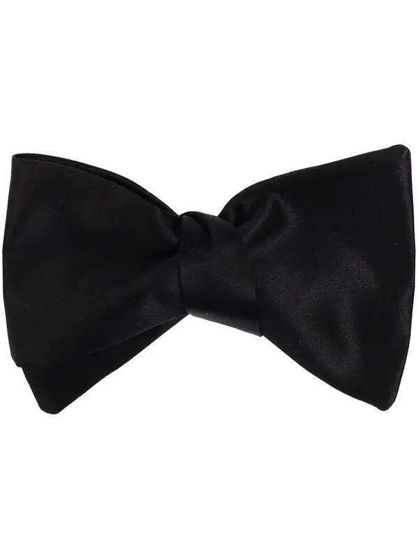 Giorgio Armani Adjustable-fit Silk Bow Tie - Black