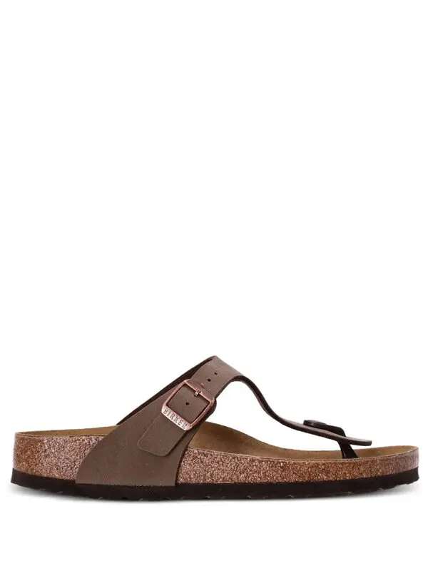 BIRKENSTOCK Gizeh Leather Sandals - Brown