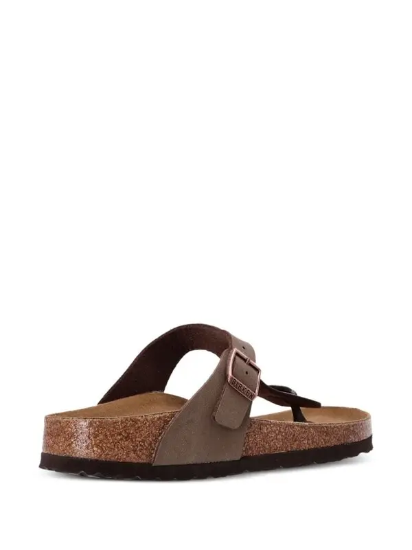 BIRKENSTOCK Gizeh Leather Sandals - Brown
