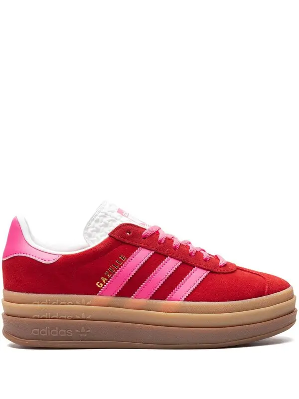 Adidas Gazelle Bold Leather Sneakers - Red