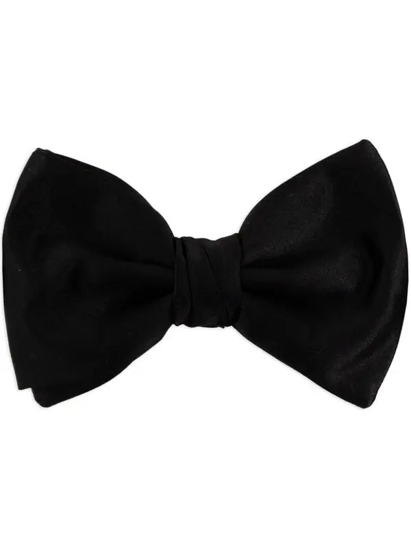 Giorgio Armani Adjustable-fit Silk Bow Tie - Black