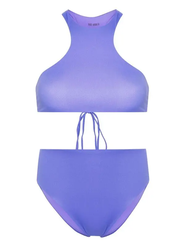 Attico Cut-out Bikini - Purple